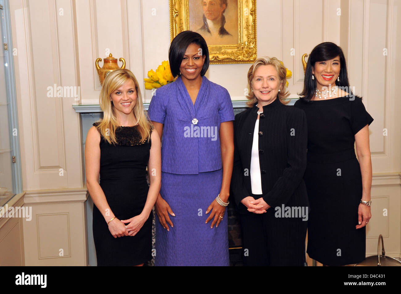Secretary Clinton With Reese Witherspoon, First Lady Michelle Obama and ...