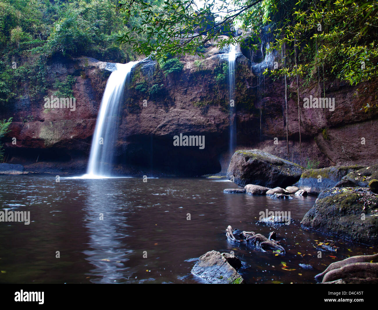 Haew Suwat Waterfall Stock Photo - Alamy