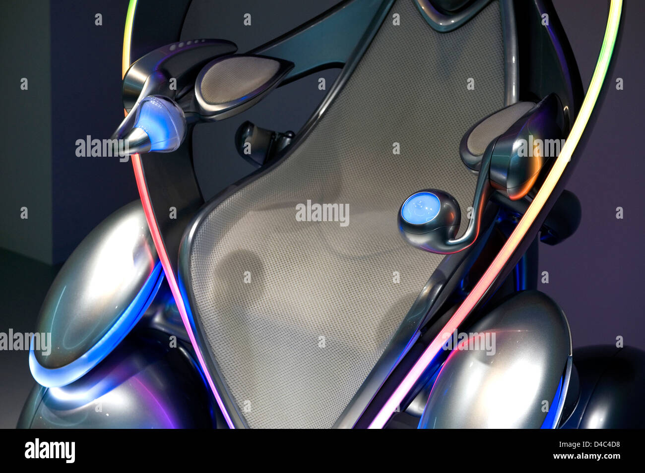 An "iUnit Personal Transportation Module" on display at the Toyota ...