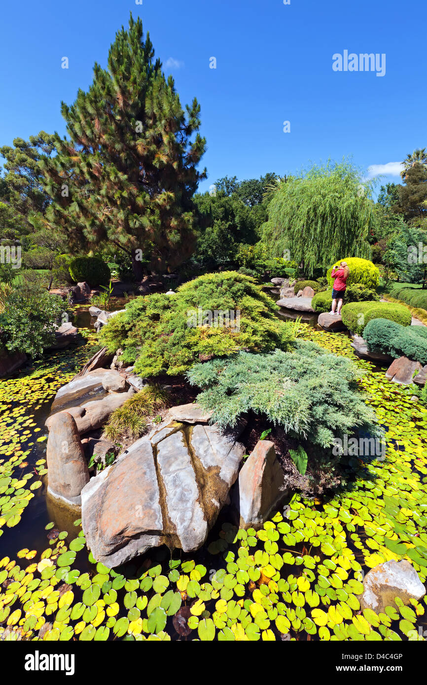Japanese garden water trees hi-res stock photography and images - Alamy