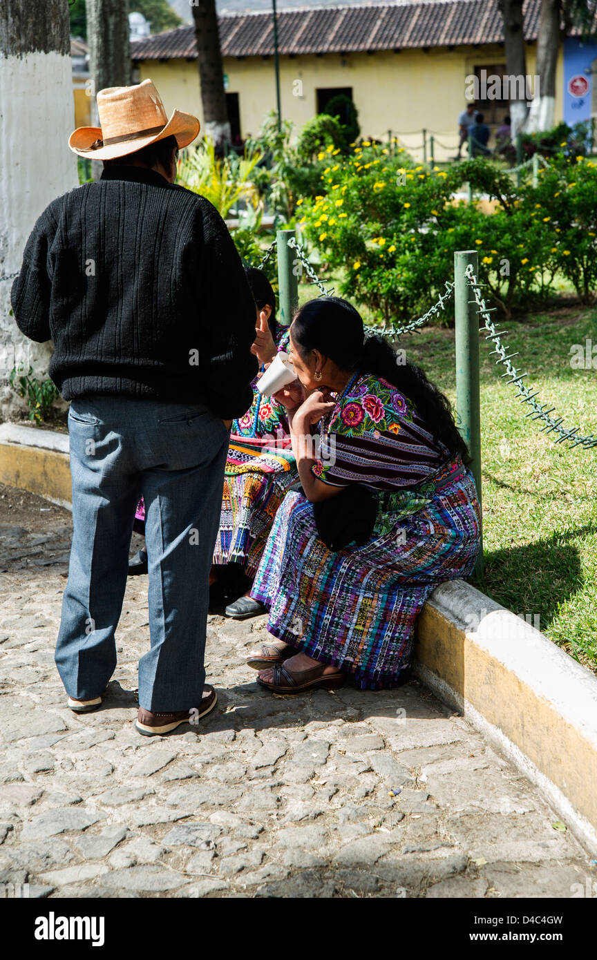 typical native outfits in Guatemala Stock Photo - Alamy