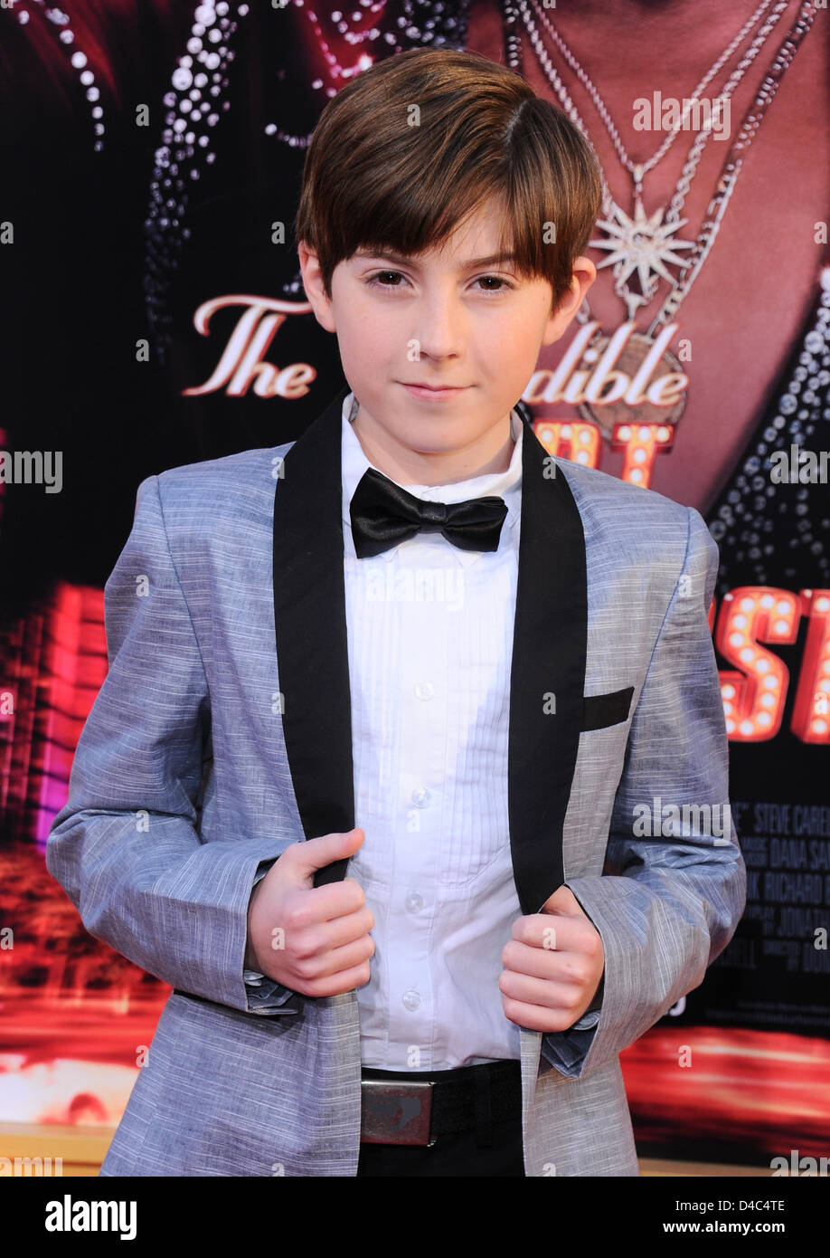 Los Angeles, USA. 11th March 2013. Mason Cook arrives at the film ...