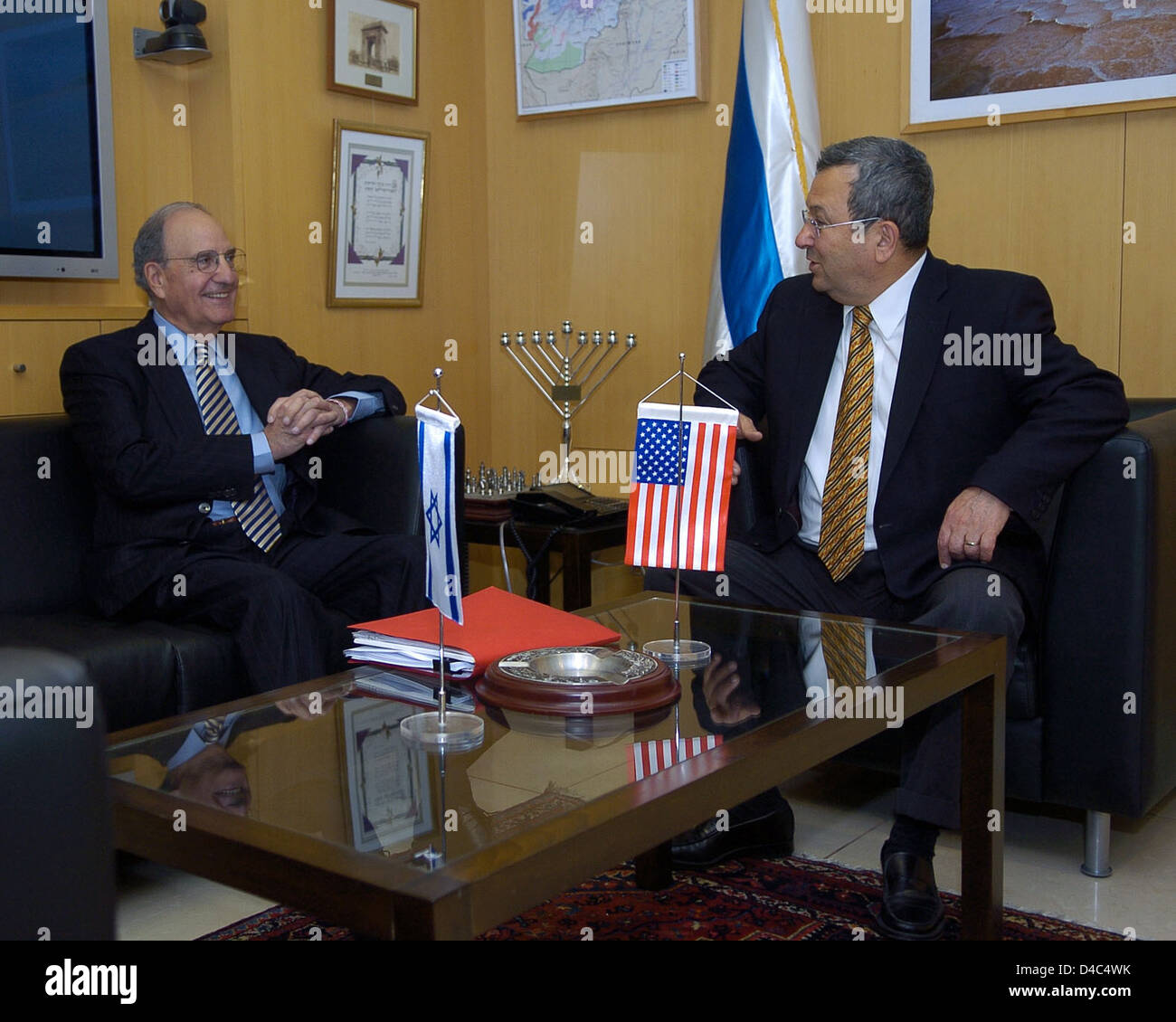 Minister of defense ehud barak hi-res stock photography and images - Alamy