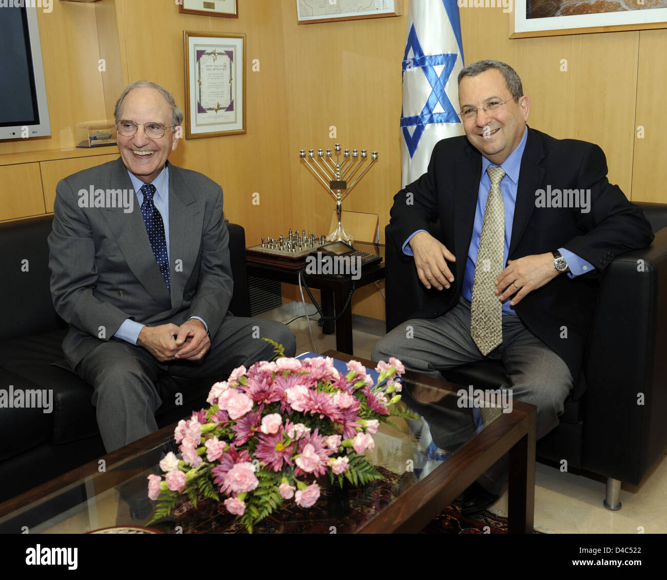 Special Envoy Mitchell Meets With Israeli Foreign Minister Barak Stock ...