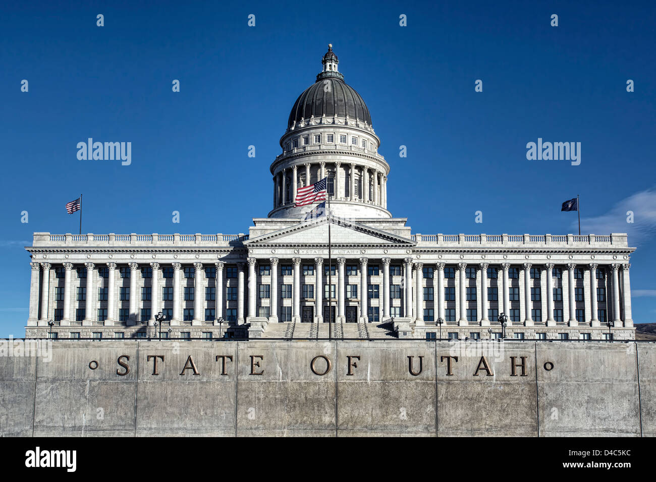 Utah State Capital front step view Stock Photo - Alamy