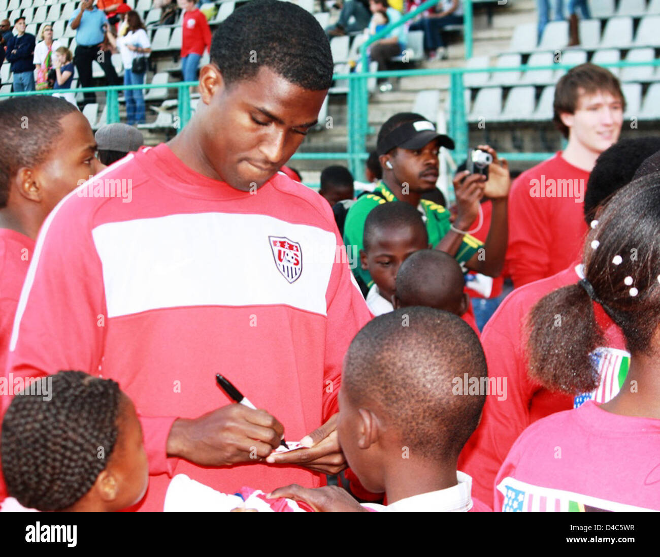 U.S. National Soccer Team Members Signs His Autograph Stock Photo - Alamy