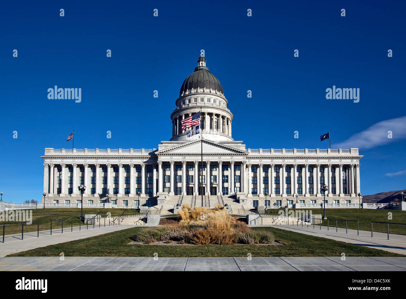 Utah State Capital front step view Stock Photo - Alamy
