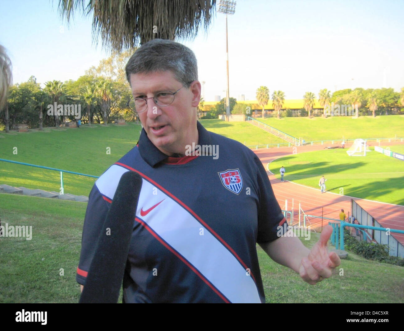 NPR Interviews Ambassador Gips Stock Photo - Alamy