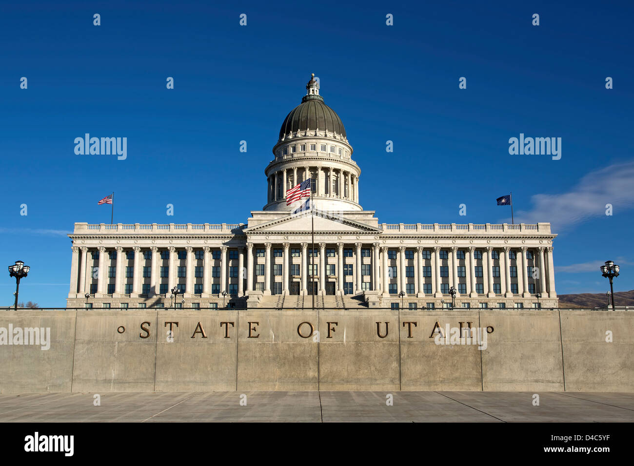 Utah State Capital front step view Stock Photo - Alamy