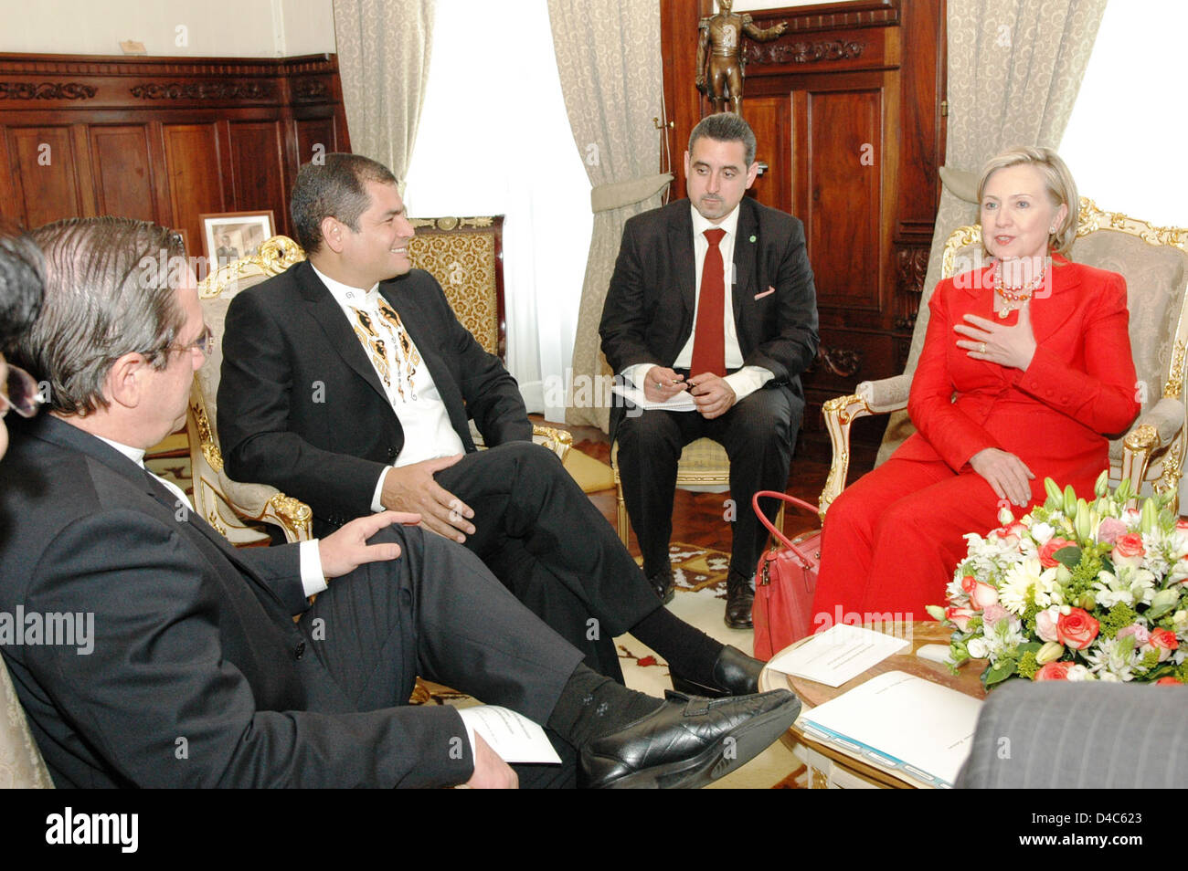 Ecuadorian President Rafael Correa Holds Bilateral Meeting With ...