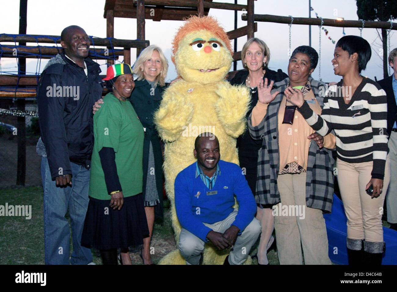 Dr. Jill Biden, Liz Berry Gips, Mapetla Staff, and Kami Pose for a ...