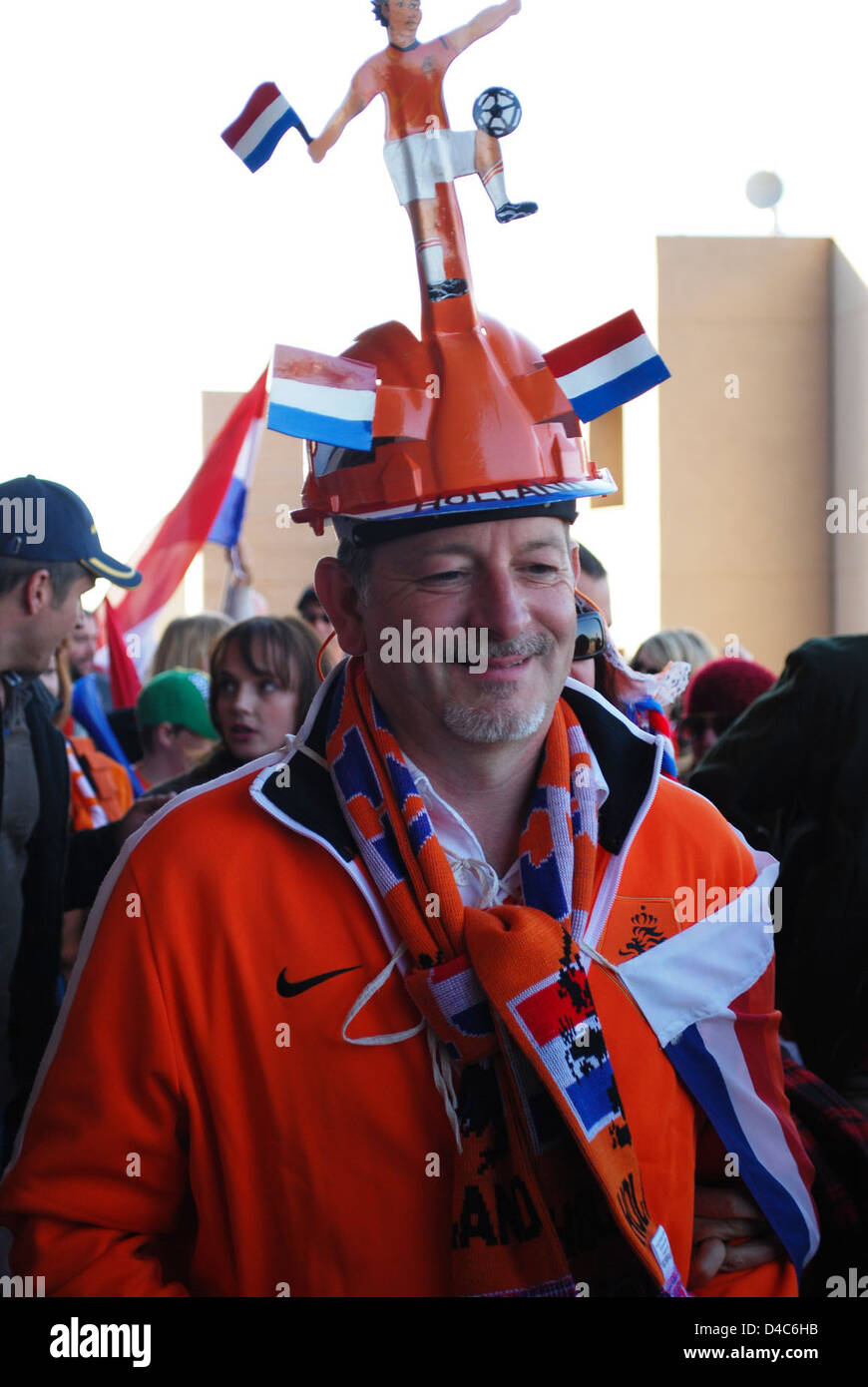A Dutch Fan Shows His Pride Stock Photo - Alamy