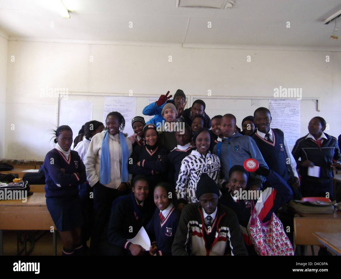 Pickering Fellow Roberts and South African Students Smile for a Photo ...