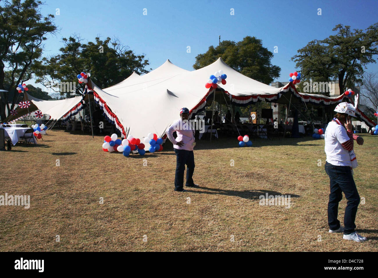 U.S. Embassy Pretoria Staff Prepare for Team USA Pep Rally Stock Photo ...