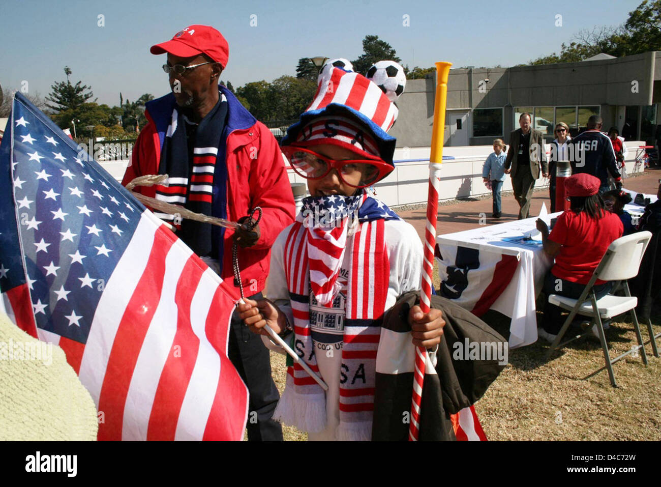 Fans Show Their Team Spirit Stock Photo - Alamy