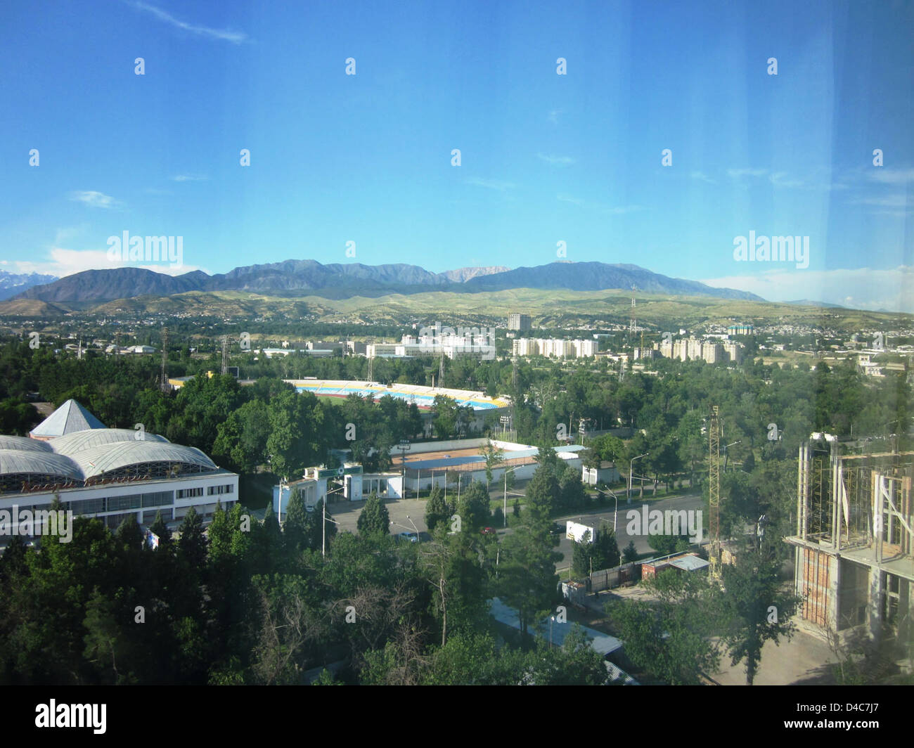 The Dushanbe Landscape From the Dushanbe Hyatt Hotel Stock Photo - Alamy