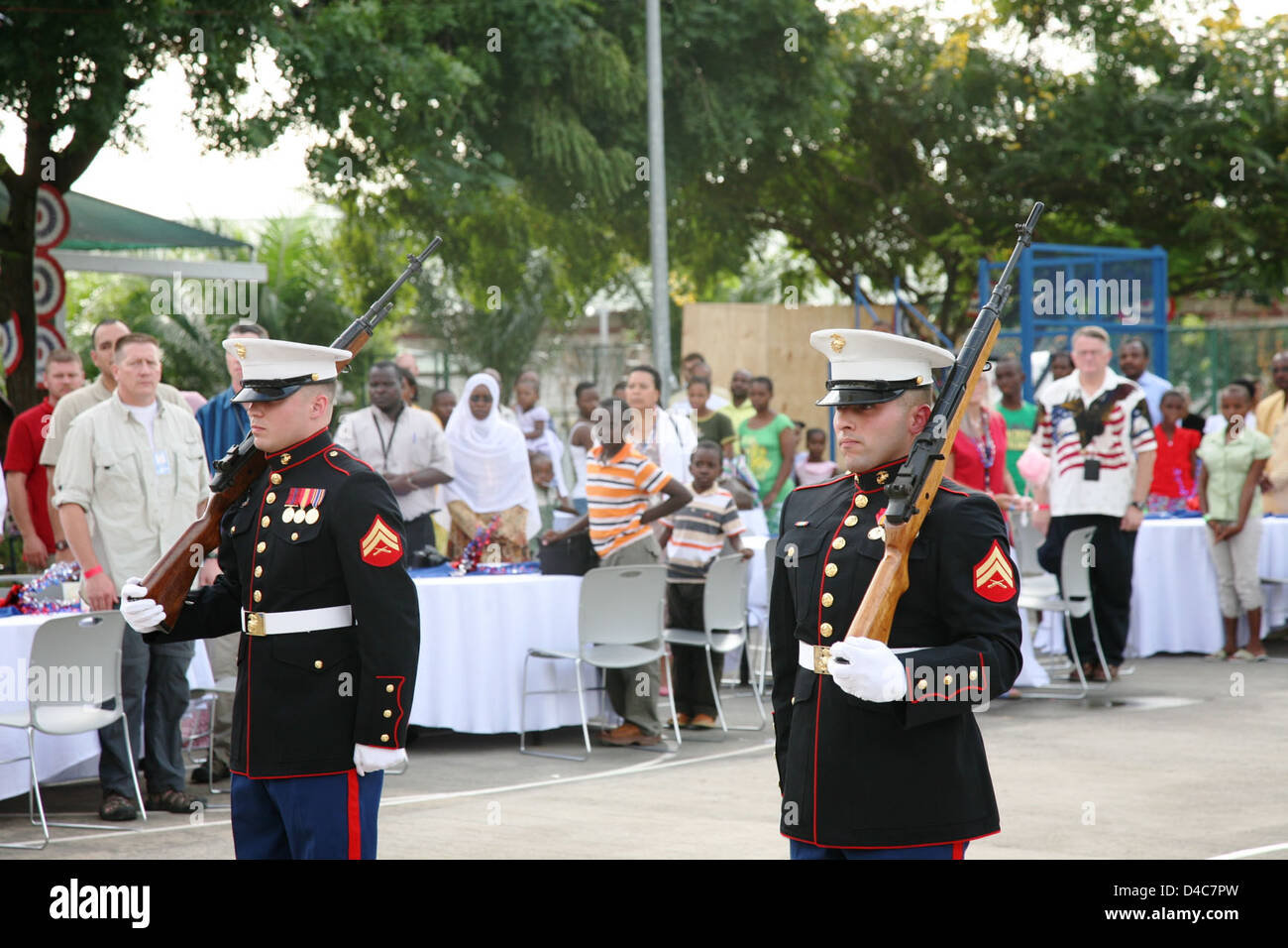 July 4th Celebration at U.S. Embassy in Tanzania Stock Photo - Alamy