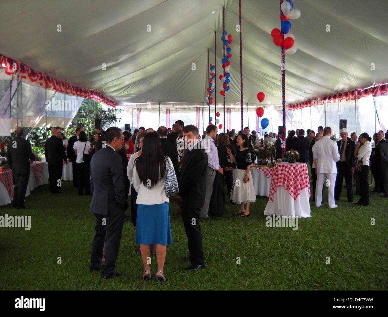 July 4th Celebration at U.S. Embassy in Guatemala Stock Photo - Alamy