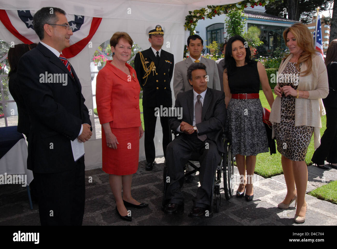 July 4th Celebration at U.S. Embassy in Ecuador Stock Photo - Alamy