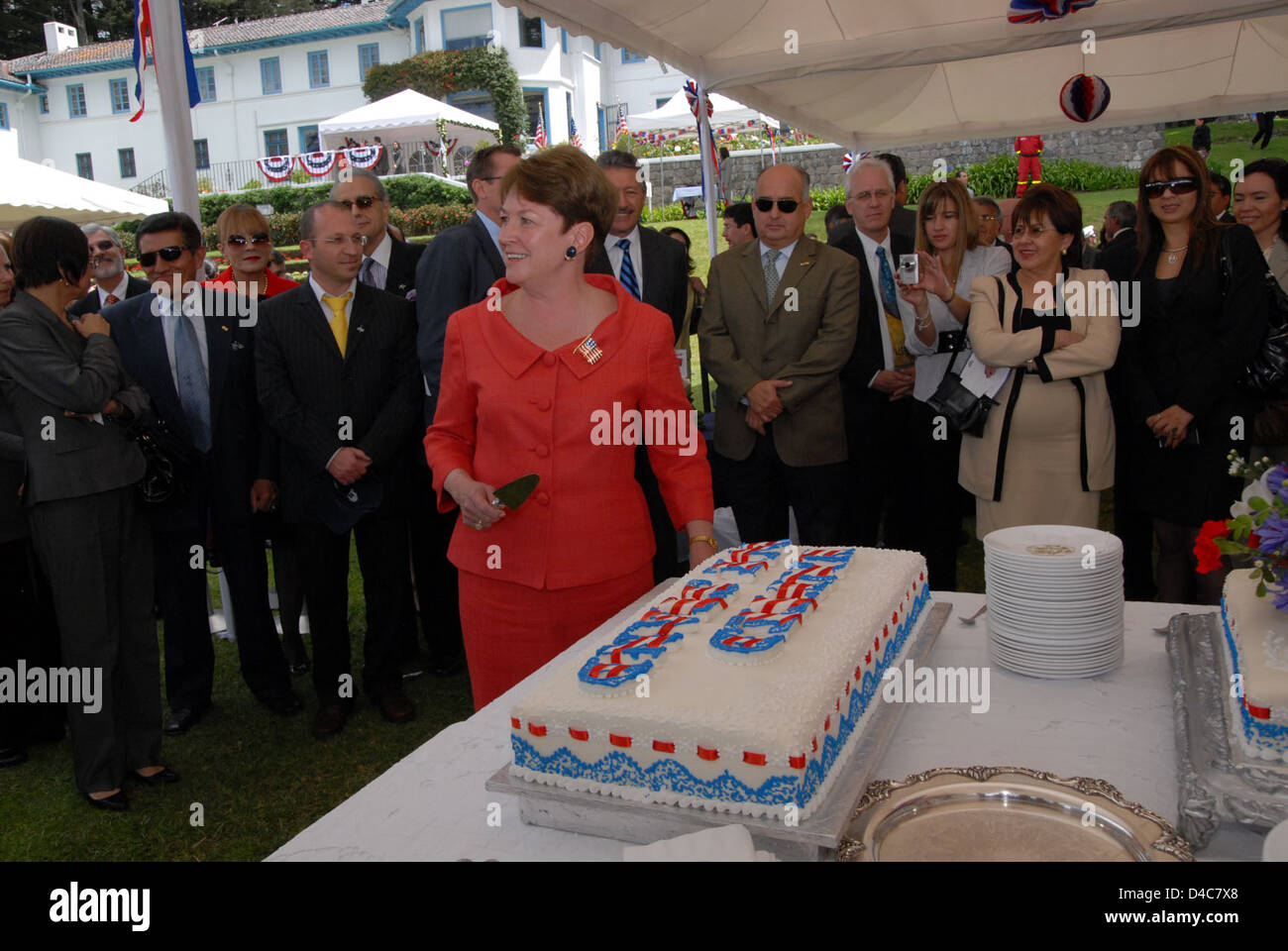 July 4th Celebration at U.S. Embassy in Ecuador Stock Photo - Alamy