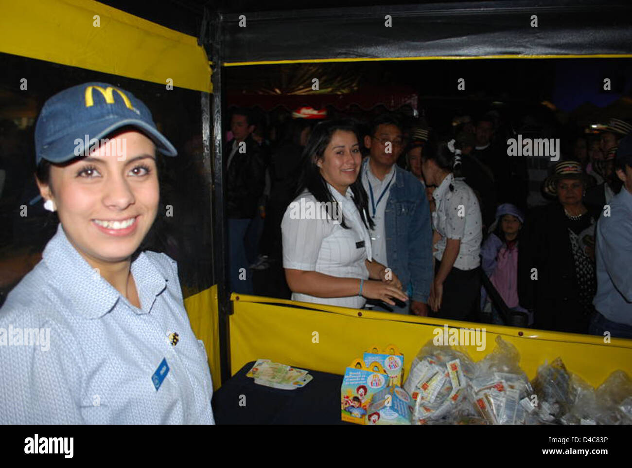A Member of the McDonald’s Staff Serves Food Stock Photo - Alamy