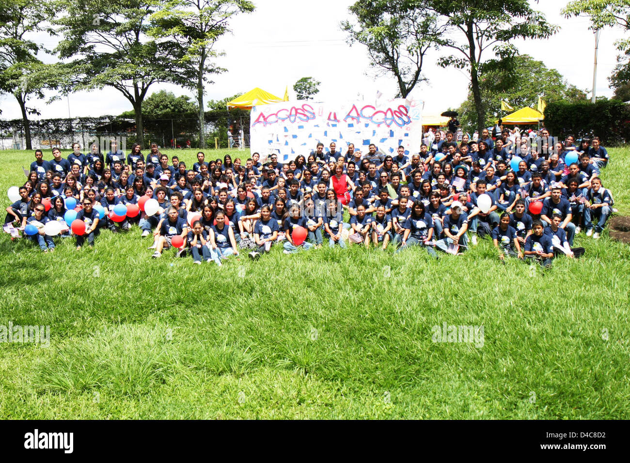 Students Pose for a Group Photo Stock Photo - Alamy