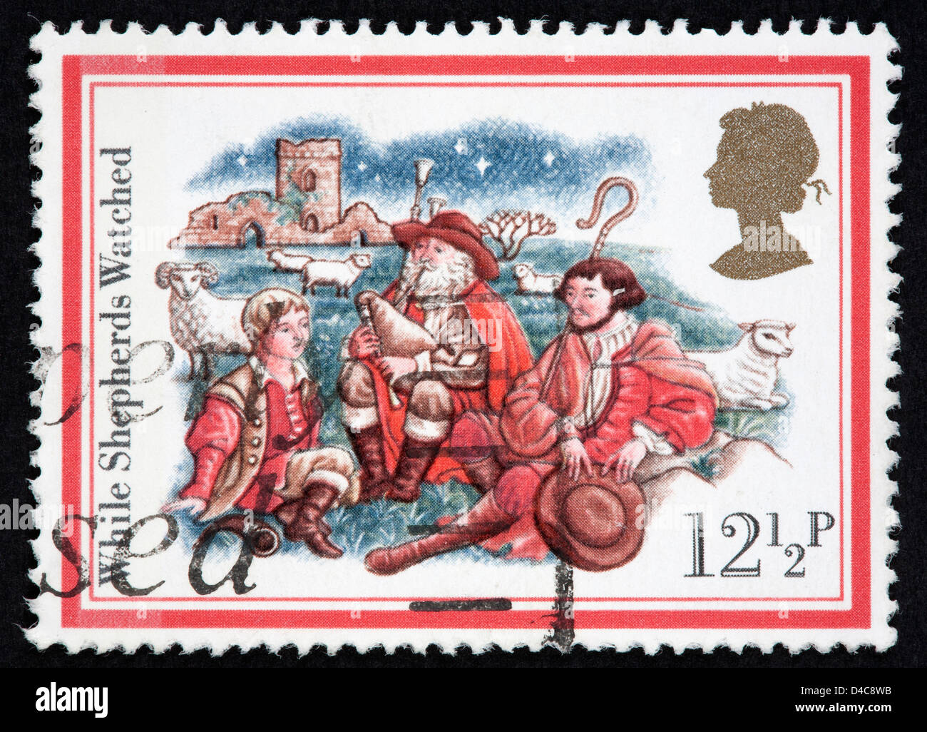 Great britain christmas postage stamp hi-res stock photography and ...