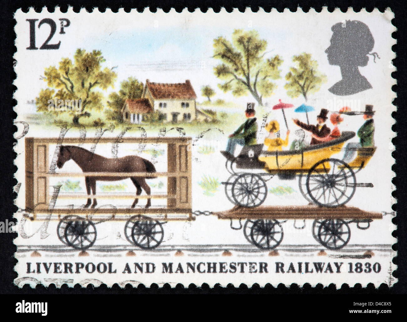 Liverpool and manchester railway stamp hi-res stock photography and ...