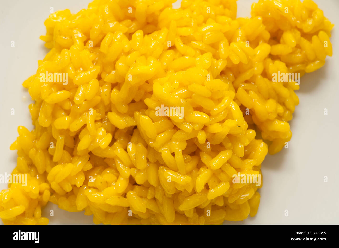 Close-up view of typical homemade Italian Milanese Risotto Stock Photo ...