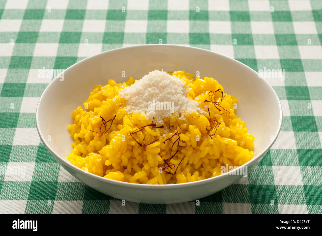 Close-up view of typical homemade Italian Milanese Risotto Stock Photo ...