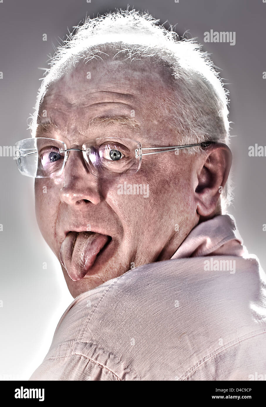 White European male age 55 portrait shot in a studio Stock Photo - Alamy