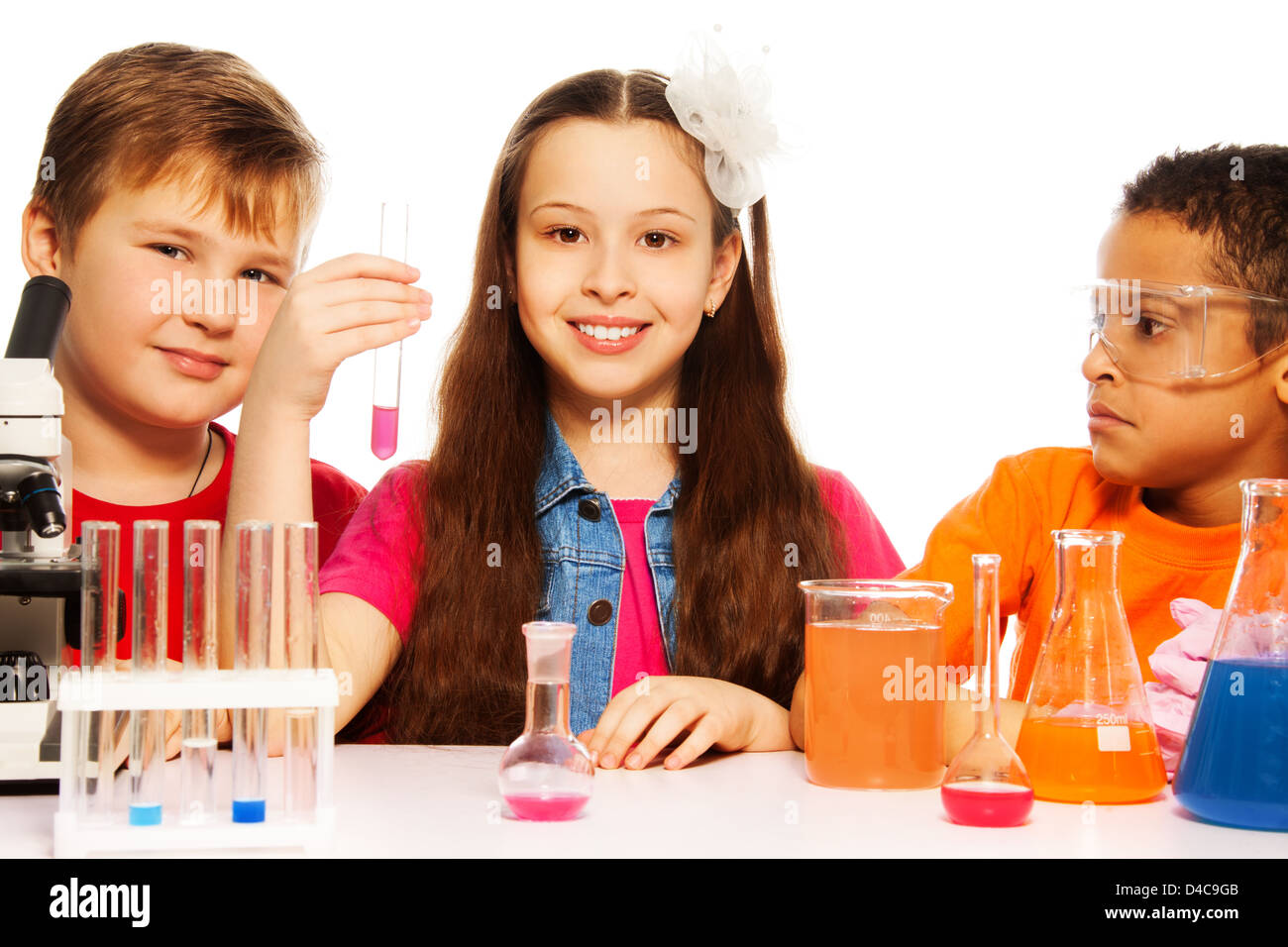 School equipment laboratory girls hi-res stock photography and images ...