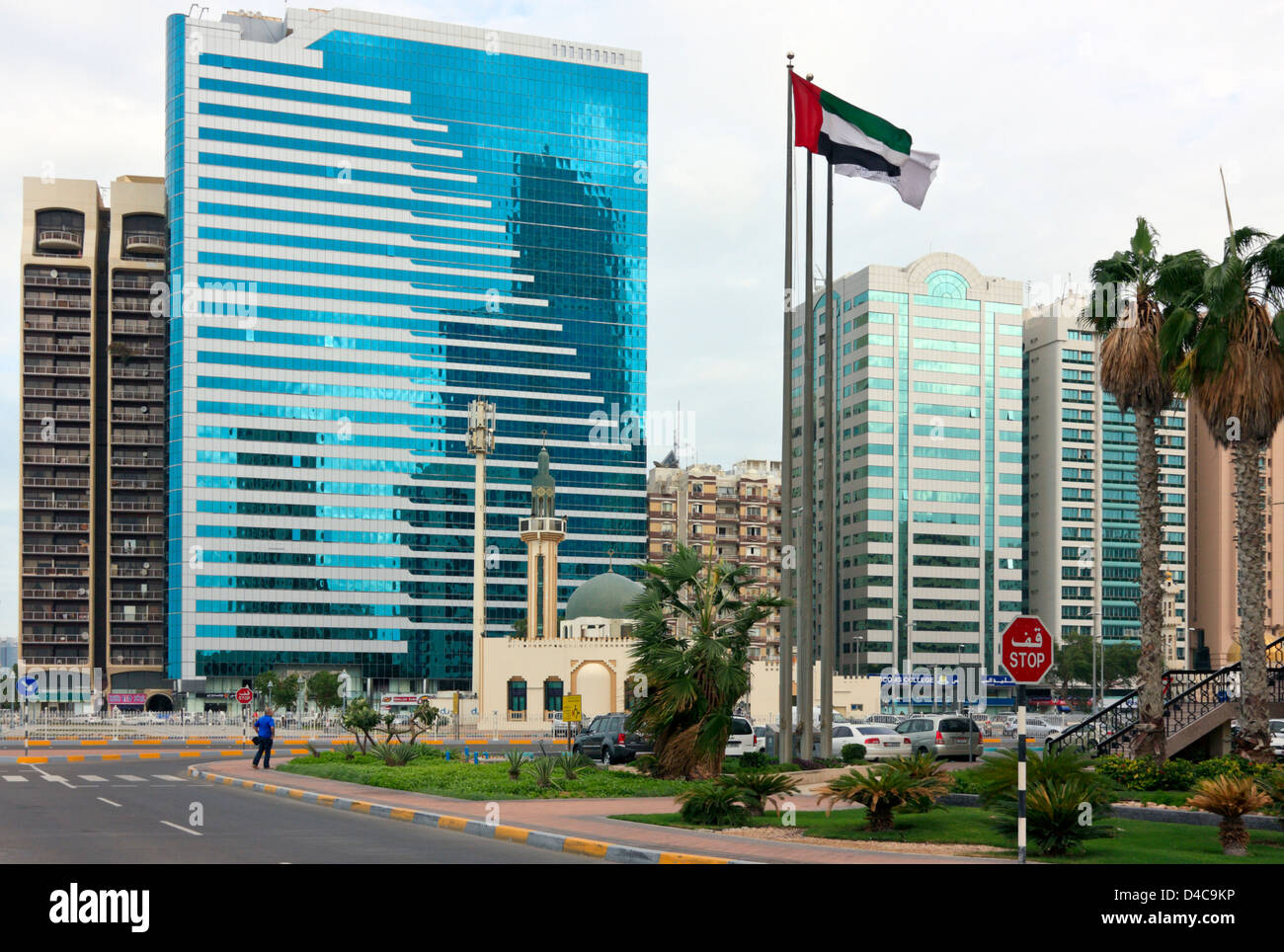 View of Ittihad Square, Abu Dhabi, United Arab Emirates Stock Photo - Alamy