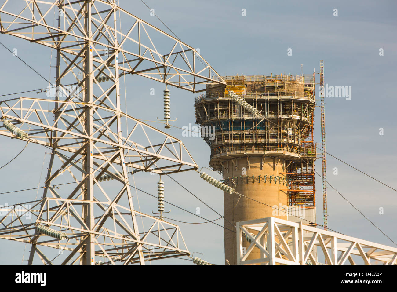 The capped off nuclear reactor following a disastrous fire in October ...