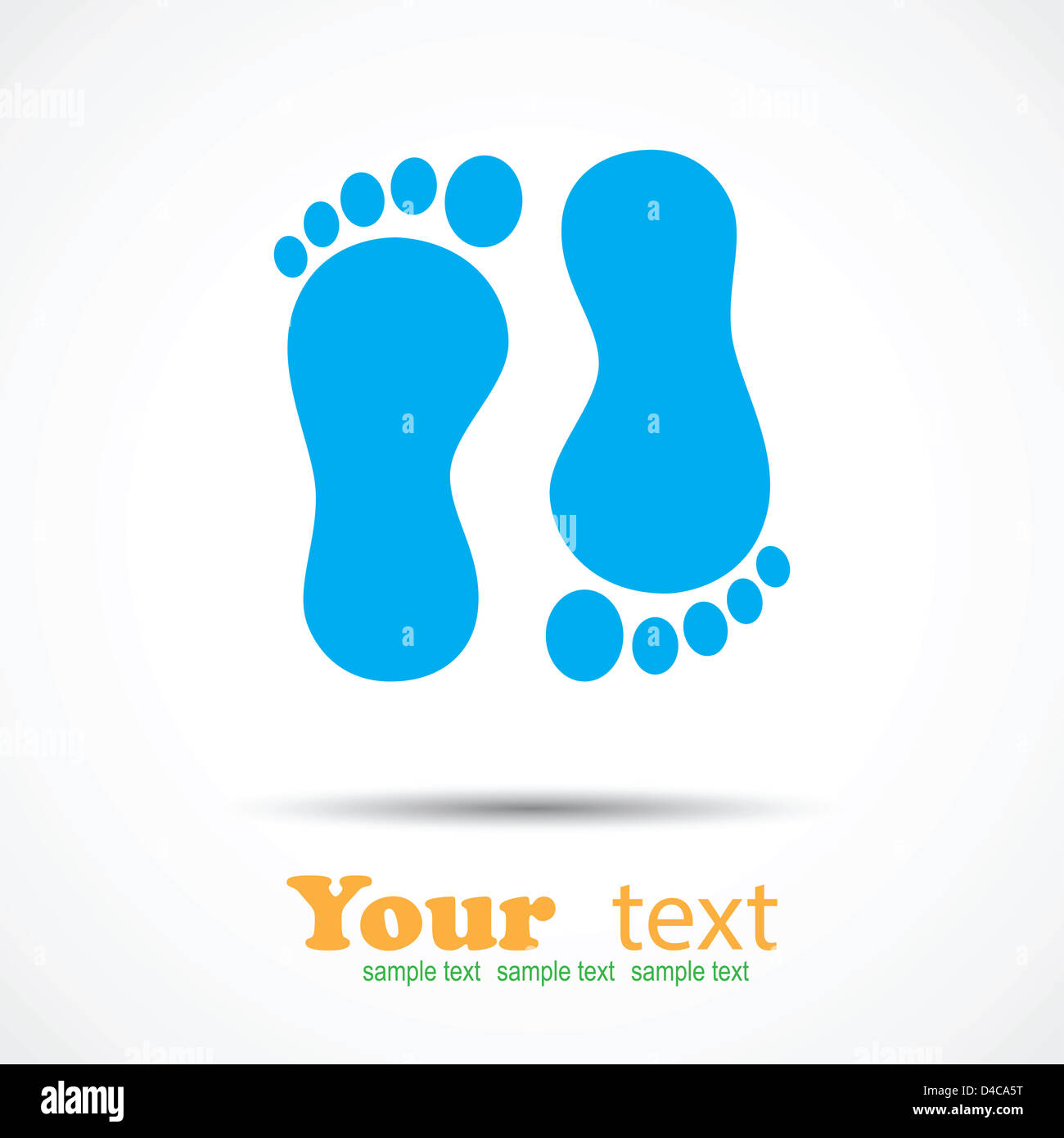 Abstract background with human foot imprint Stock Photo - Alamy