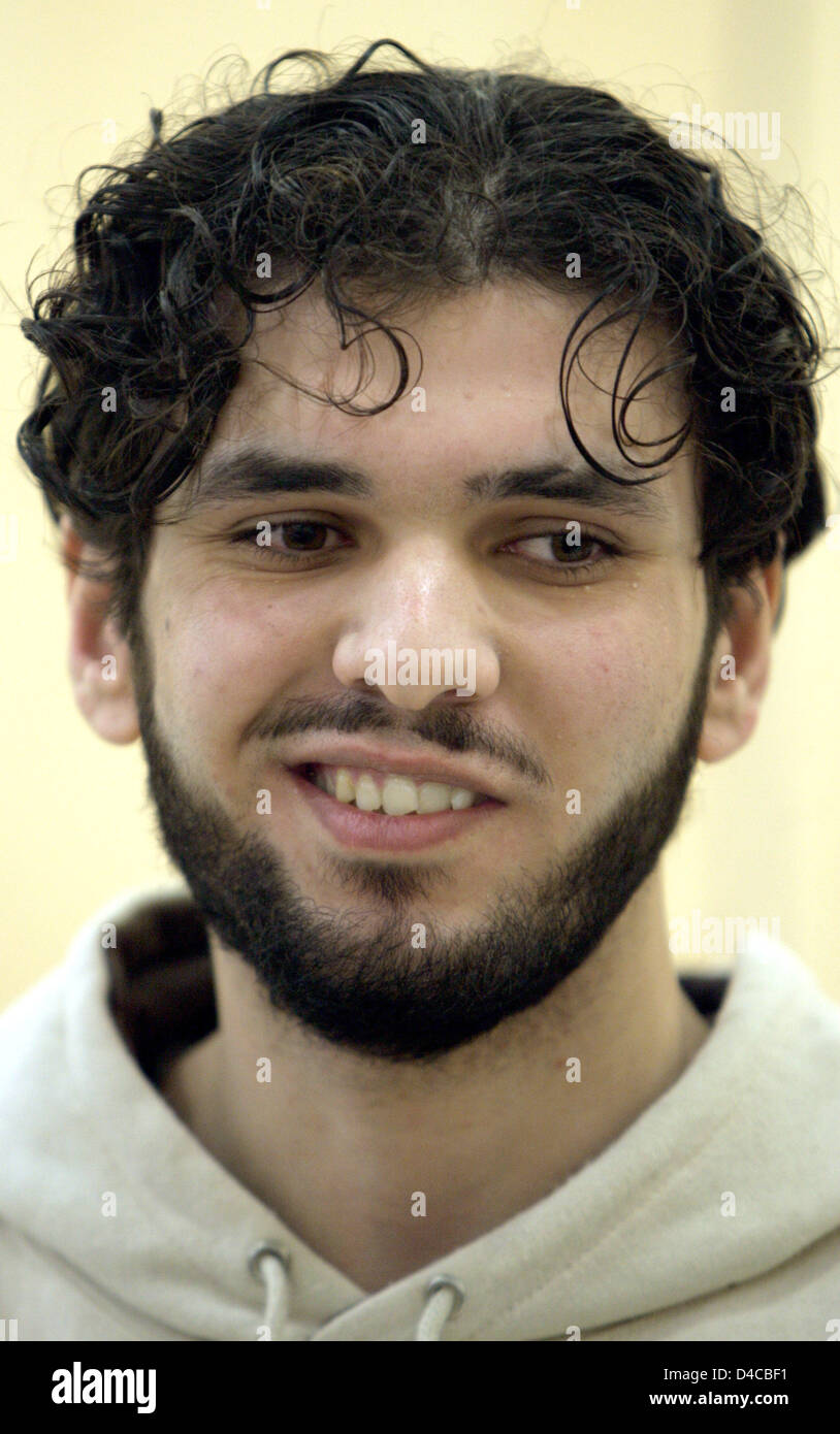 Accused Youssef El H. is pictured prior to the trial at the Higher ...