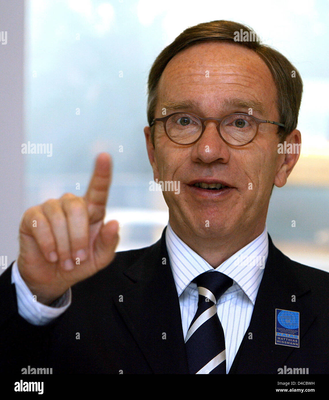 Matthias Wissmann, president of the German Association of the ...