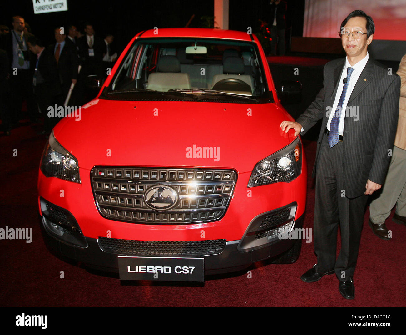 Li Jianxin, CEO of Chinese car producer Changfeng, presents his company ...