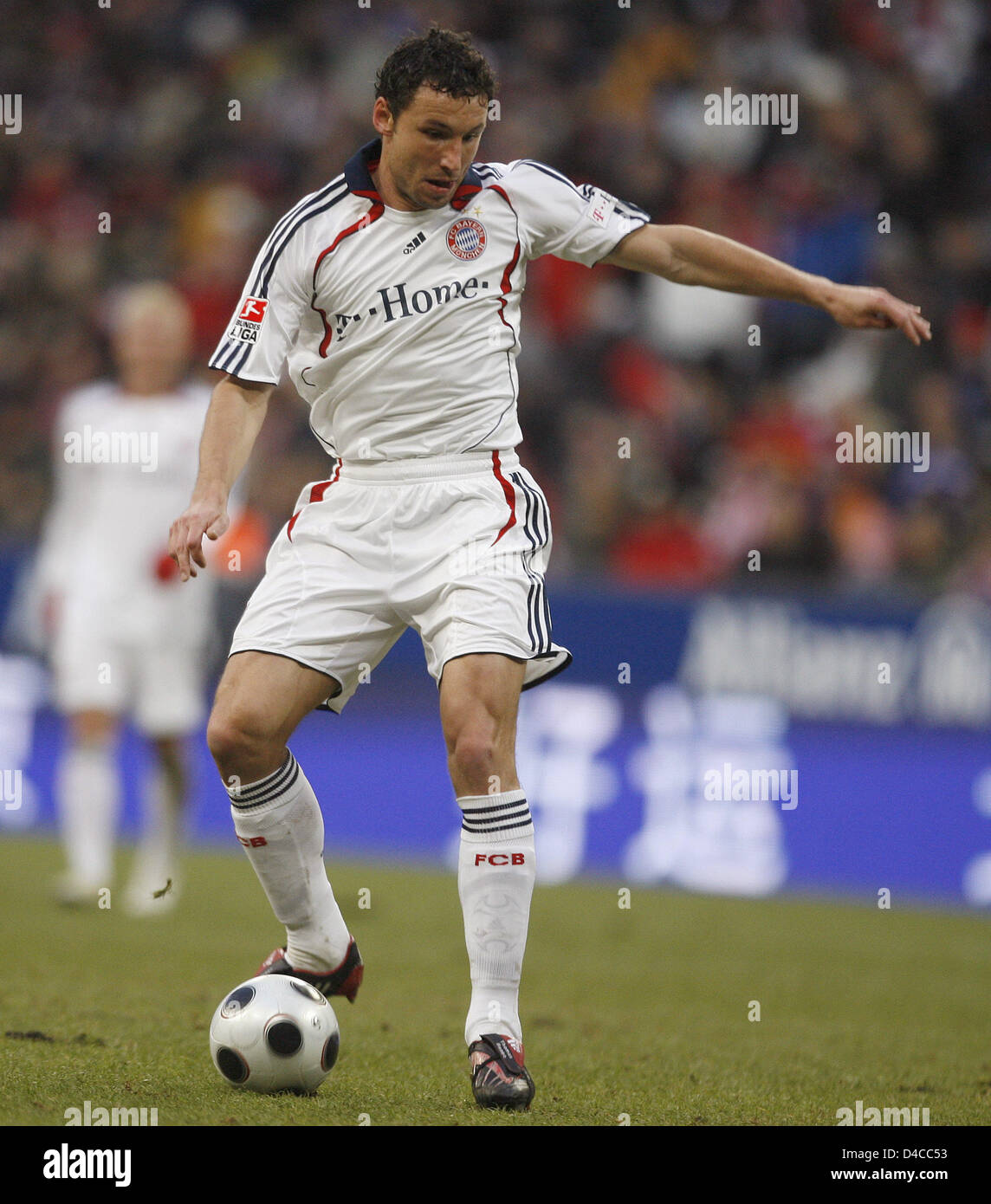Mark van Bommel of Bundesliga club FC Bayern Munich controls the ball ...
