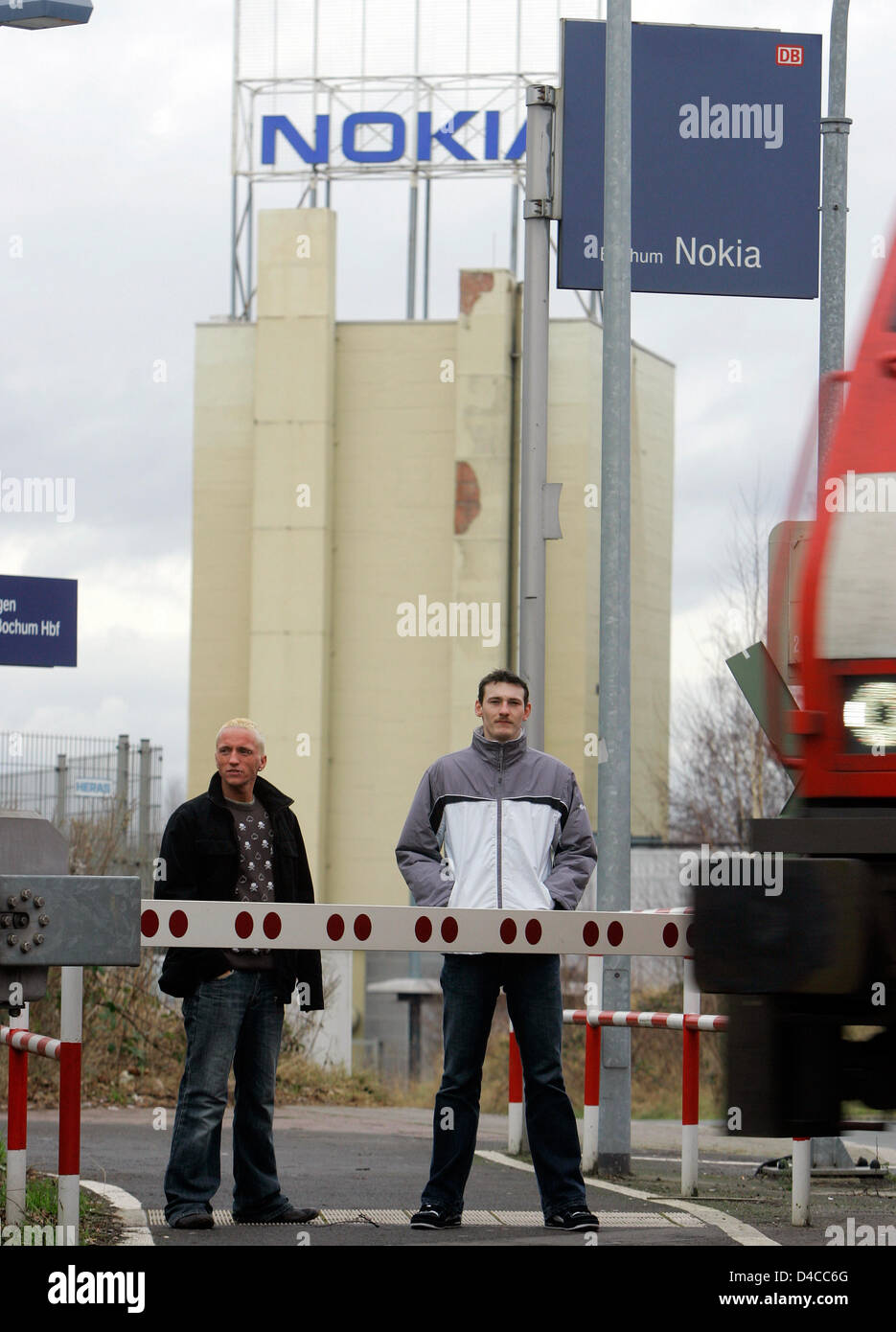 Staff of Nokia's Bochum plant pictured in Bochum, Germany, 15 January ...