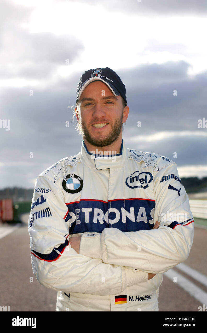German Formula One driver Nick Heidfeld of BMW Sauber poses at the roll ...