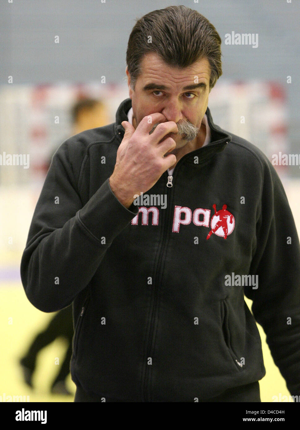 Heiner Brand, head coach of the German national team, pictured during ...