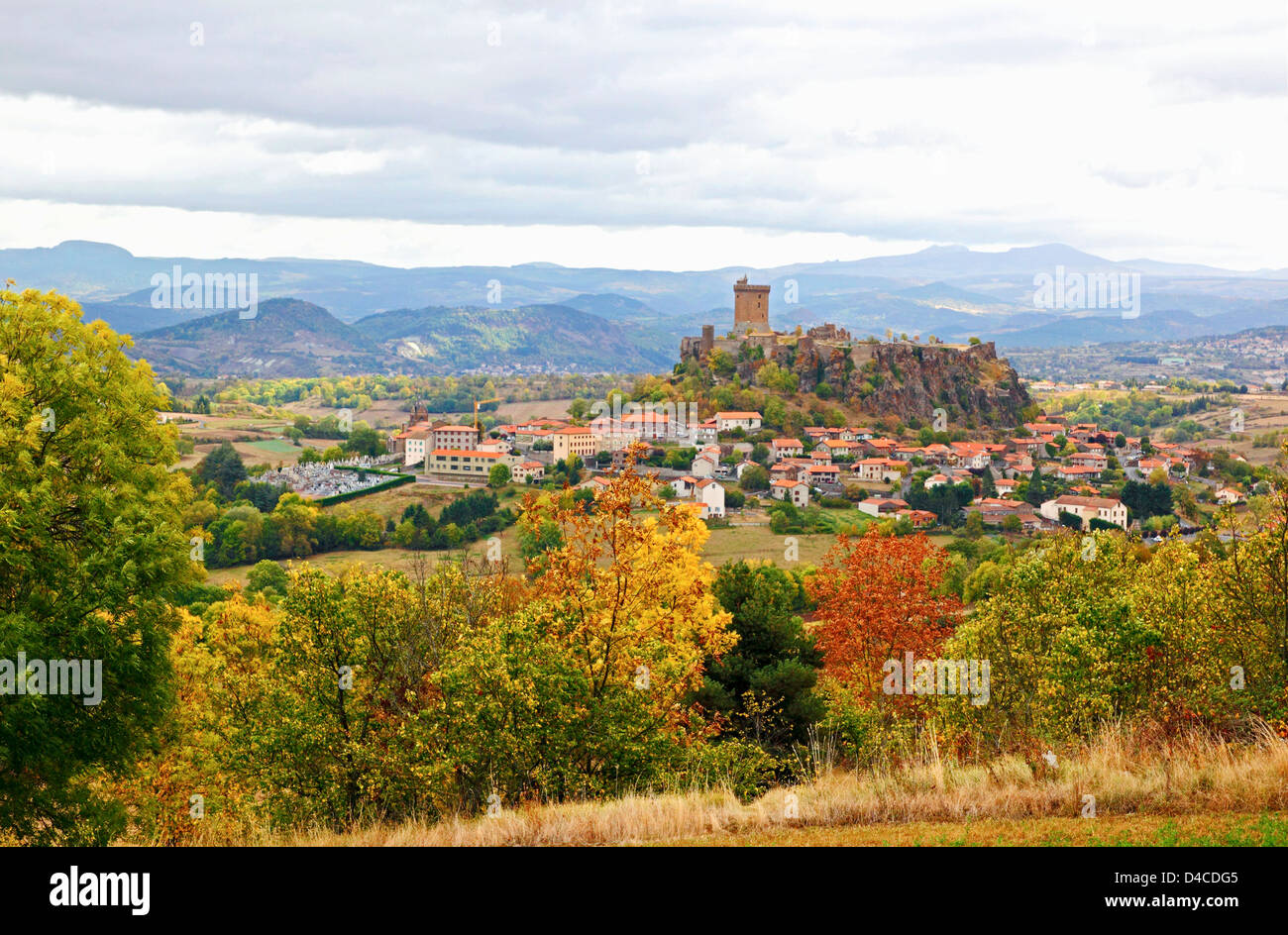 Castle, Polignac, Haute-Loire Auvergne, France, Europe Stock Photo - Alamy