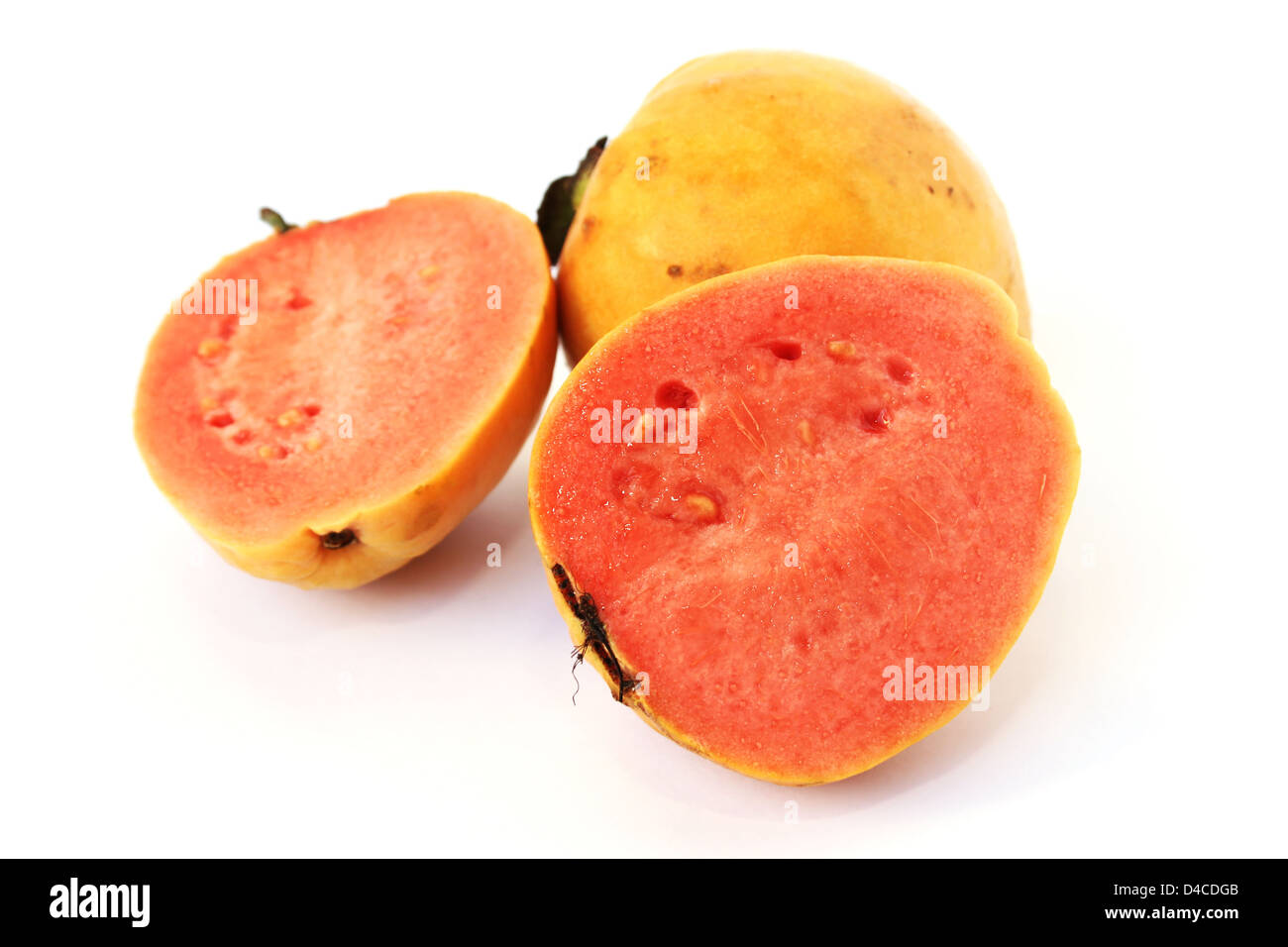Guava fruit isolated on white background Stock Photo - Alamy