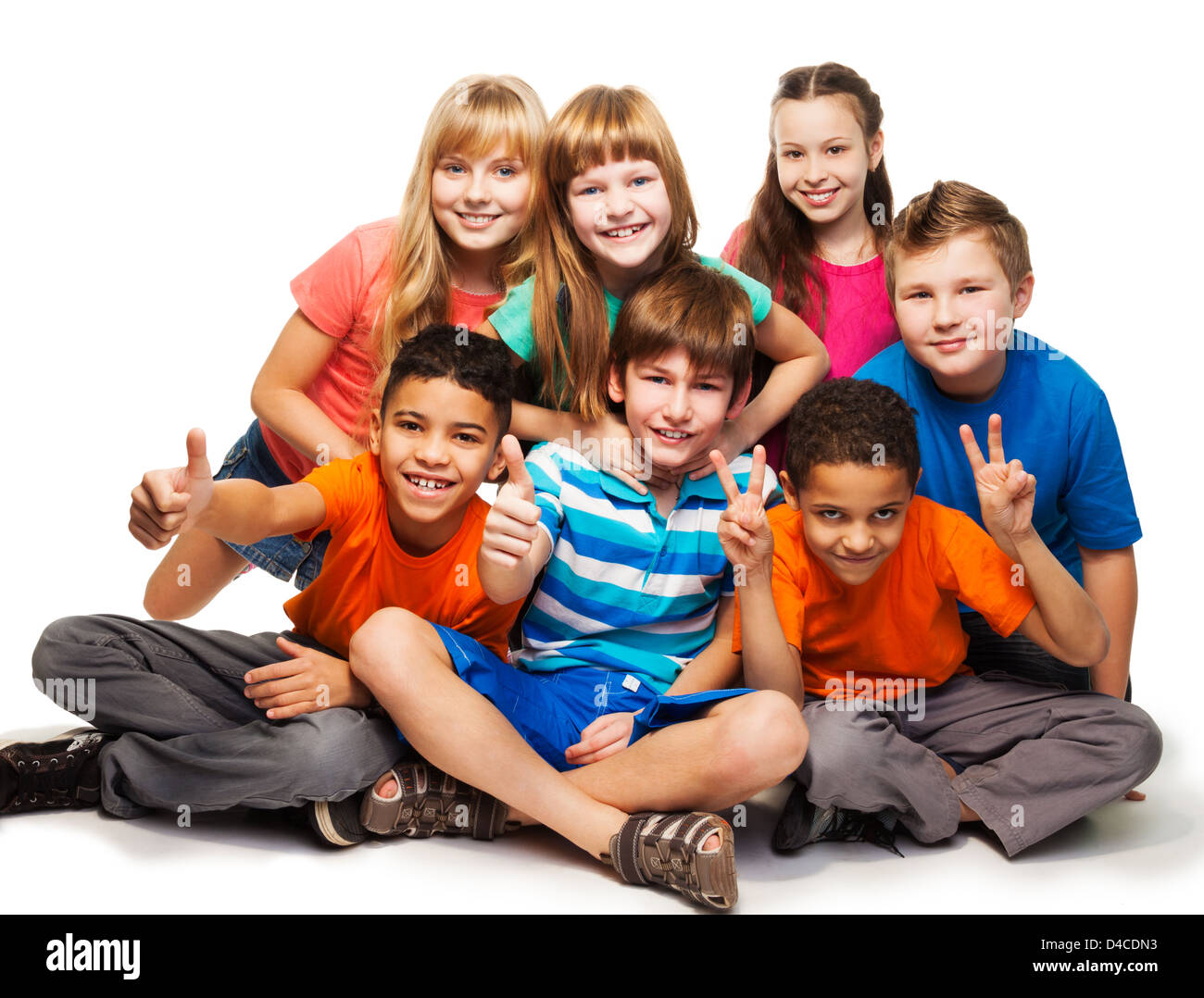 Happy Group Of Toddlers