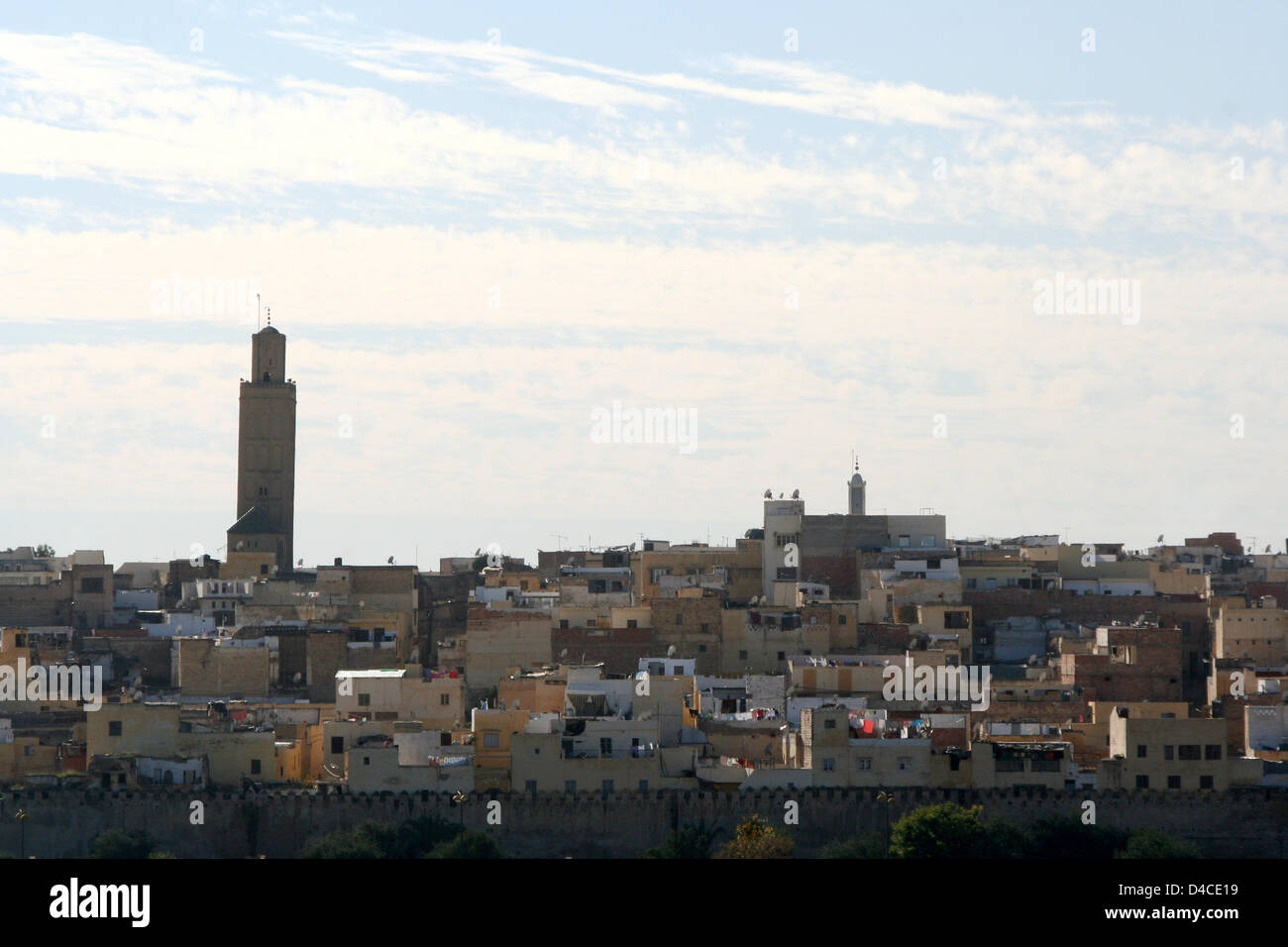 The picture shows a view of Meknes, Morocco, 14 December 2007. Photo ...