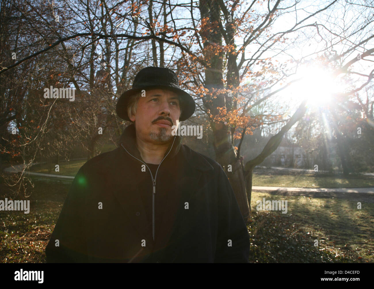 The picture shows Russian author Vladimir Sorokin in the garden of the ...