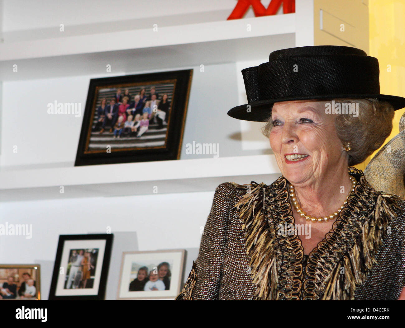 Queen Beatrix of the Netherlands opens the new Royal and VIP Lounge at ...