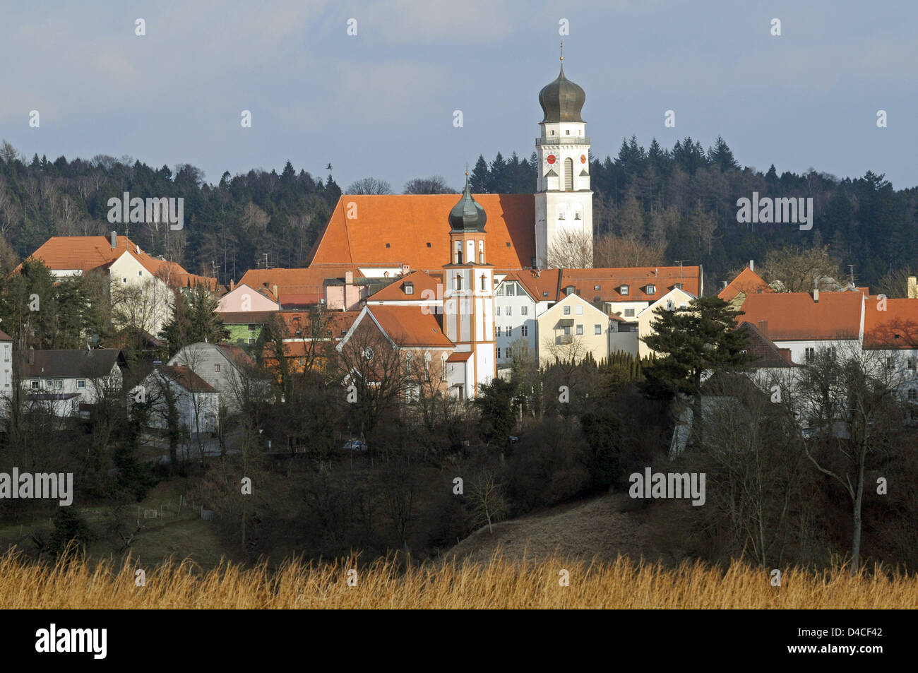 View over Bad Griesbach, Germany, 23 January 2008. The town of Bad ...