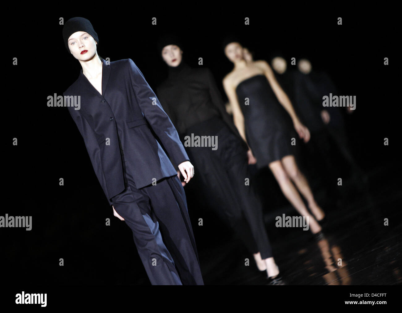 Models present 'Hugo' creations during the Berlin Fashion Week at ...